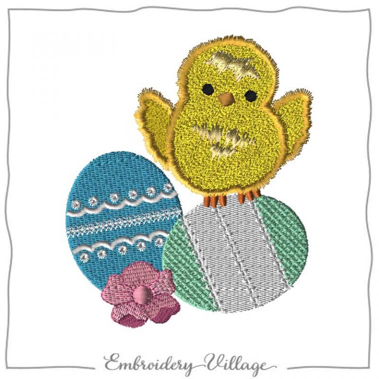 Spring Chick #1156 - Embroidery Village LLC