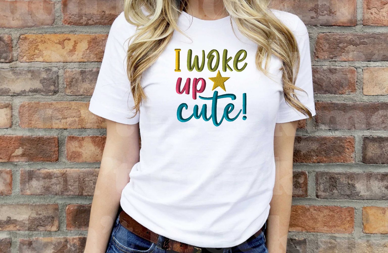 I Woke Up Cute! #1431 - Embroidery Village LLC