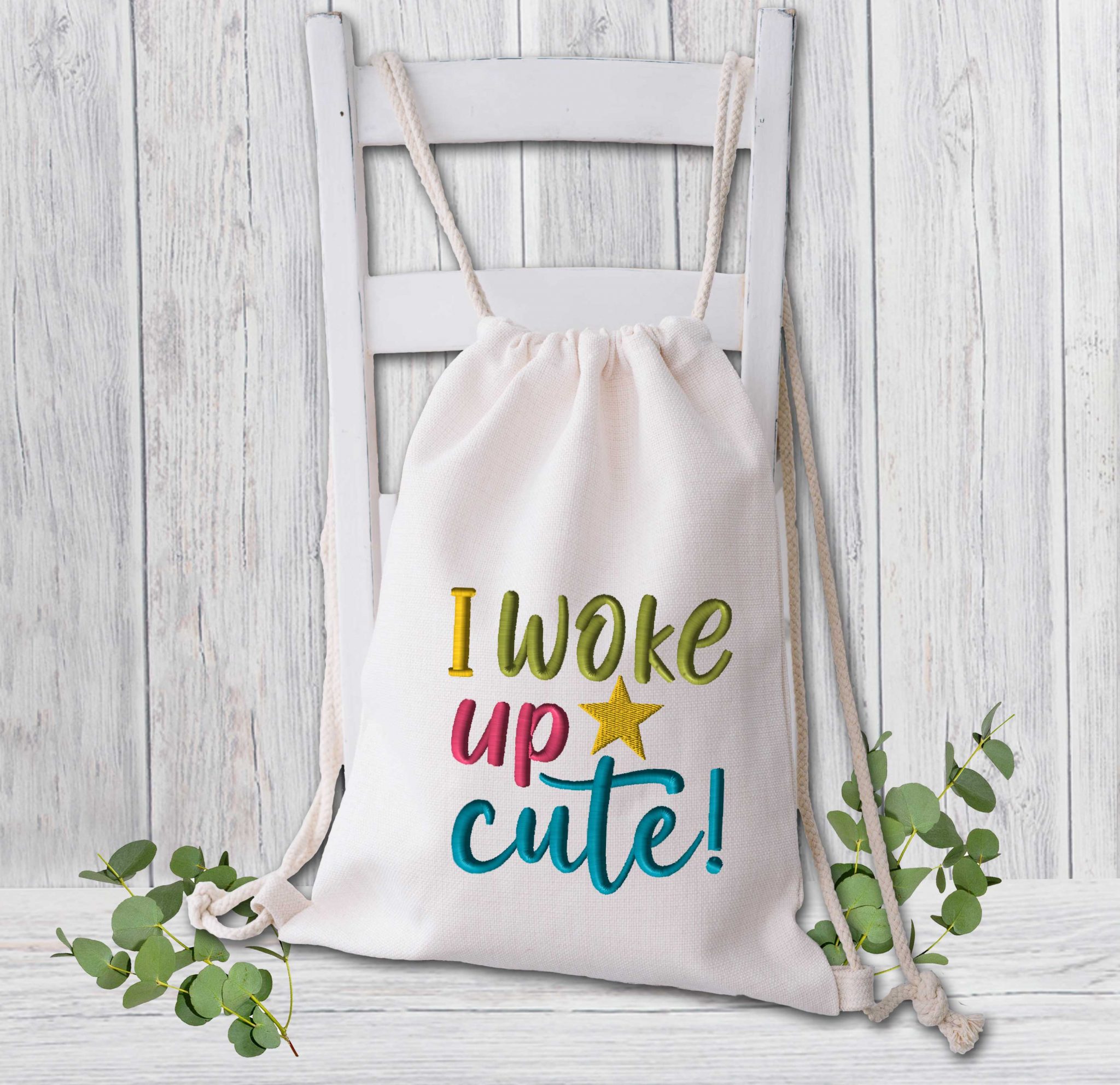 I Woke Up Cute! #1431 - Embroidery Village LLC
