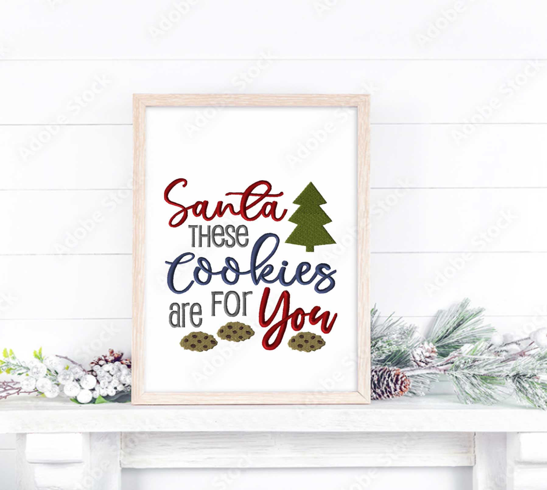 Santa Cookies #1432 - Embroidery Village LLC