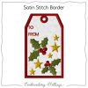 Holly Gift Tag #1558 - Embroidery Village LLC