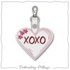 XOXO Heart Key Tag #1641 - Embroidery Village LLC