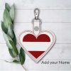 Heart-Name Key Tag #1643 - Embroidery Village LLC