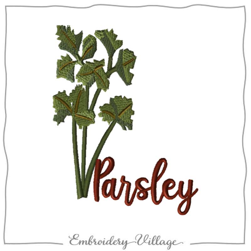 Parsley Herb #1037 - Embroidery Village LLC