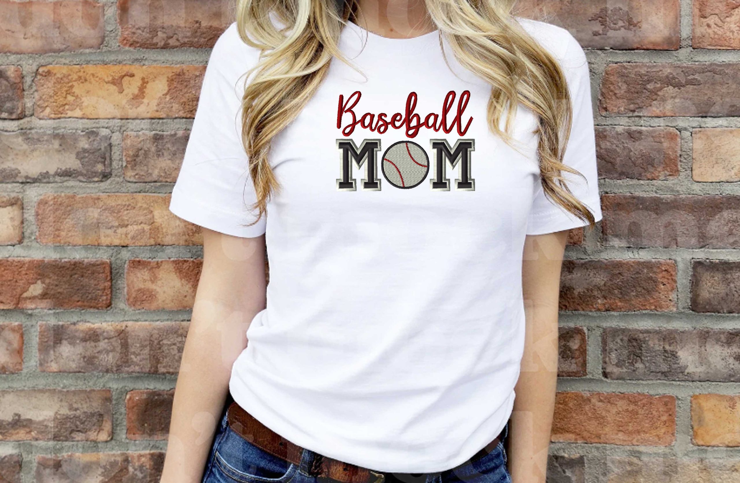 Baseball Mom #1354 - Embroidery Village LLC