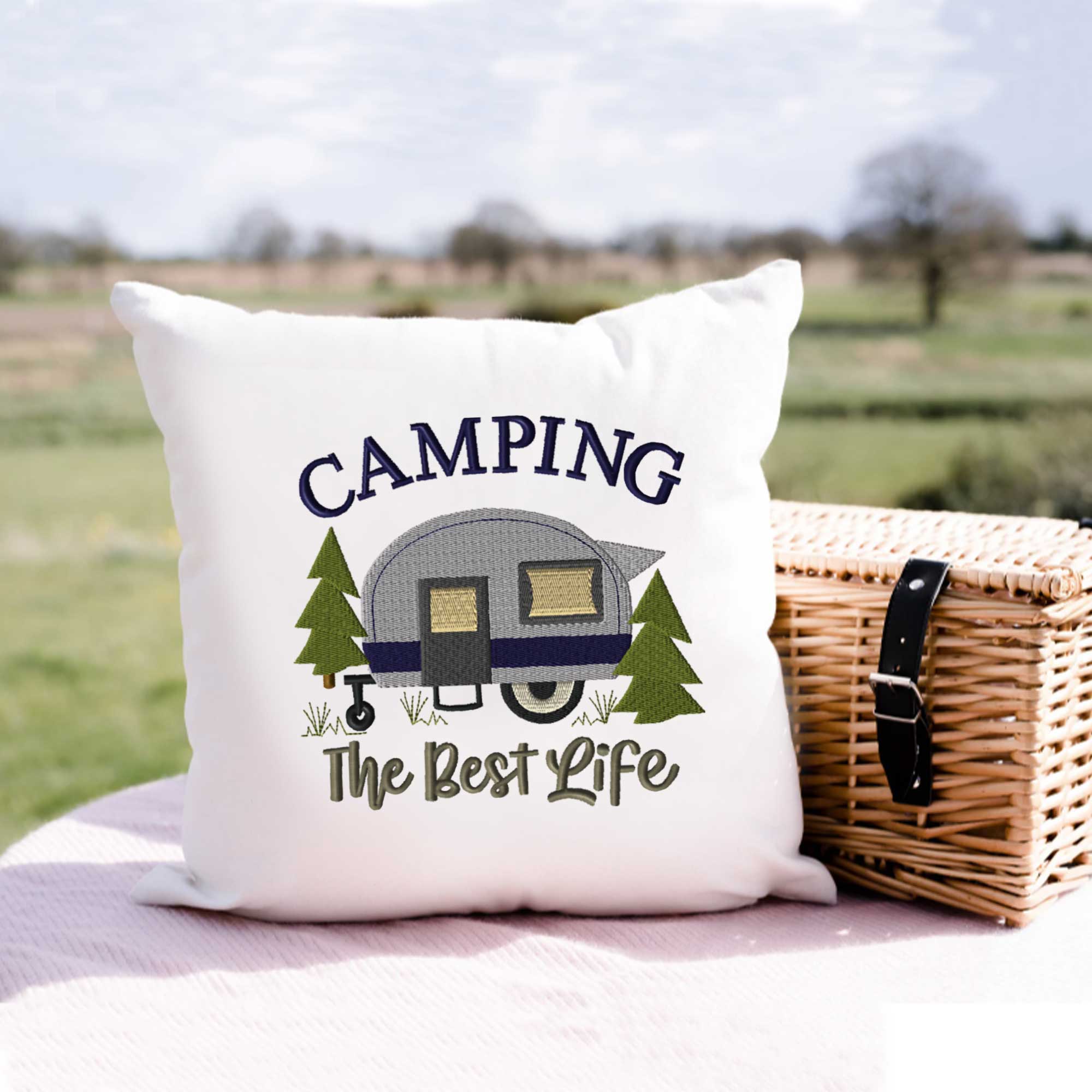 Camping Life #1696 - Embroidery Village LLC