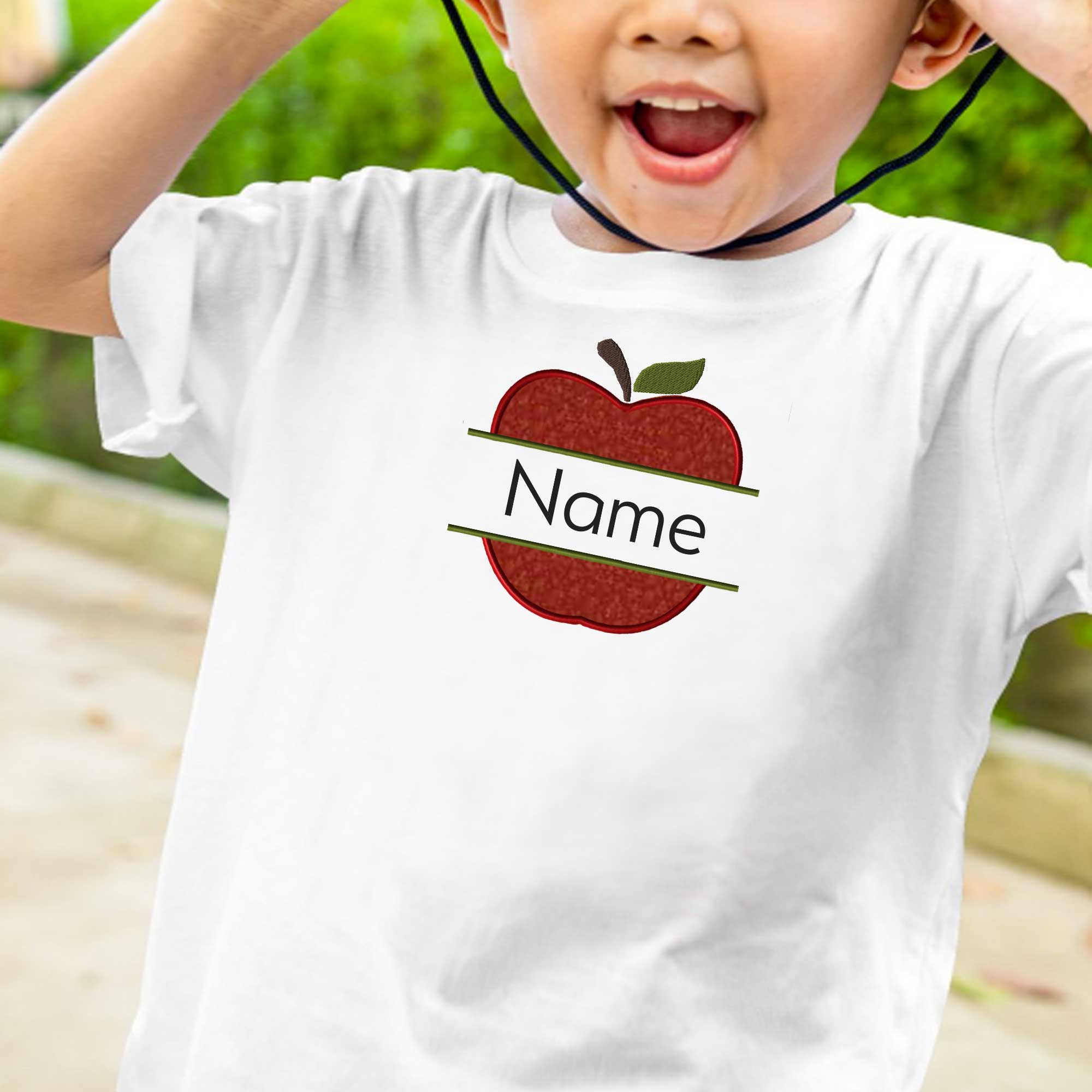 Apple Name - 2 designs #1274 - Embroidery Village LLC