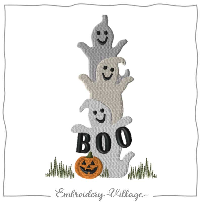 Halloween Ghosts #1042 - Embroidery Village LLC