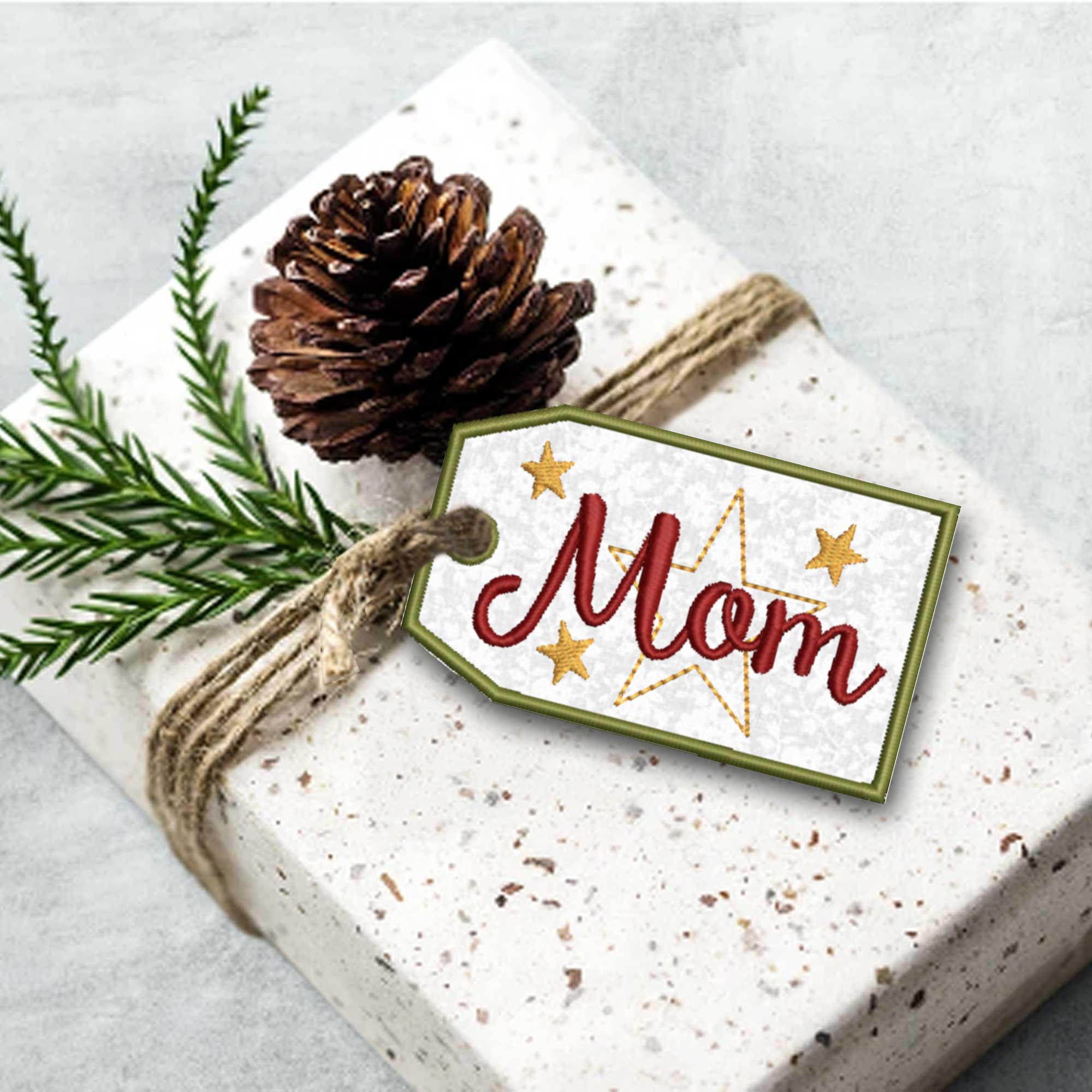 Mom Gift Tag #1833 - Embroidery Village LLC