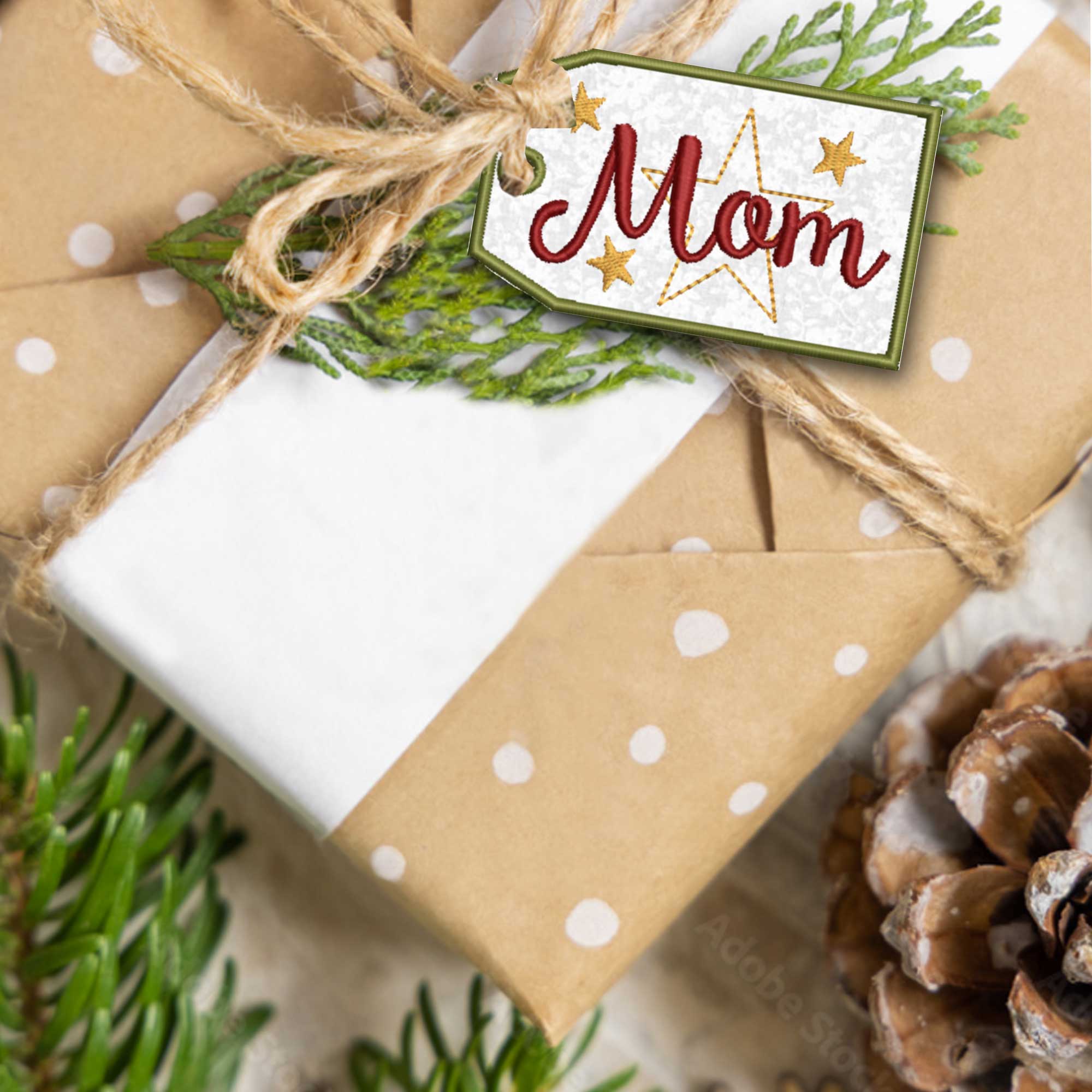 Mom Gift Tag #1833 - Embroidery Village LLC